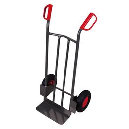 VARIOfit Stahlrohr-Sackkarre 250 kg Luftbereifung 620 x 460 x 1100 mm - Anthrazitgrau