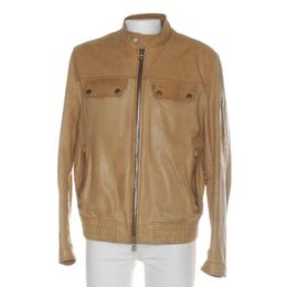 BOSS Black Lederjacke / Ledermantel Herren Größe L/XL Second Hand braun