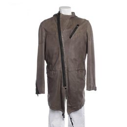 Drykorn Lederjacke / Ledermantel Herren Größe M Second Hand grün