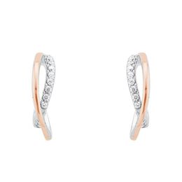 Amor Ohrringe Damen Größe One Size rosegold / silber