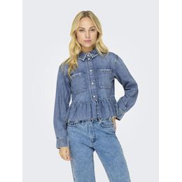 Only Bluse 'ONLElli' Damen Größe S blue denim