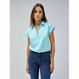 Salsa Jeans Bluse Damen Gr&ouml;&szlig;e M hellblau
