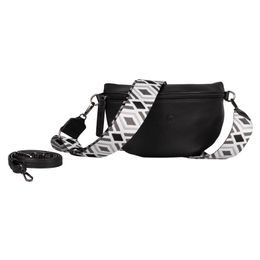 Tom Tailor Denim Gürteltasche 'a' Damen Größe XS/XL grau / schwarz / weiß