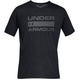 Under Armour Team Issue T-Shirt Herren - schwarz - Gr. S - Baumwolle/Polyester