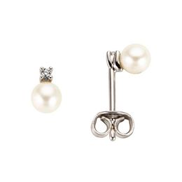 Firetti Ohrringe Damen Größe One Size silber / perlweiß