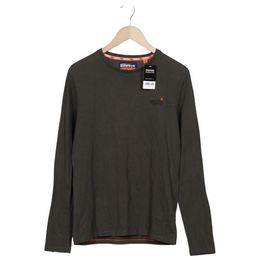 Superdry Langarmshirt Herren Größe L Second Hand grün