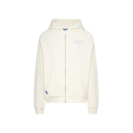 PEQUS Zip-Up Hoodie 'Back logo' male White size S