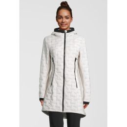 RH+ Isolationsjacke 5 Elements Hybrid 3/4 Hoody in inuit white-light grey melange | Gr.: M