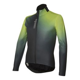RH+ Radjacke Stylus Printed Thermo Jkt in graphite-acid lime shadow | Gr.: L