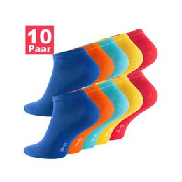 Reslad F&uuml;&szlig;linge Sneakersocken 10er PACK in funfarben | Gr.: 43-46
