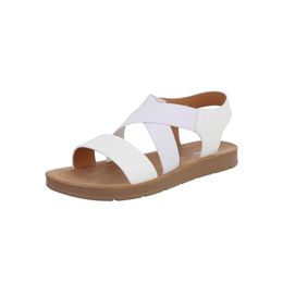 Ital-Design Sandale & Sandalette in Wei&szlig; | Gr.: 38