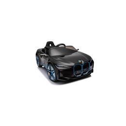 ES-Toys Kinder Elektroauto BMW I4, MP3, Bluetooth, EVA-Reifen, Gurt, bis 6 km/h schwarz
