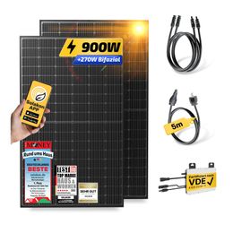 Balkonkraftwerk 900W/800W Solaranlage Steckerfertig WIFI Komplettset Photovoltaik Anlage 800W, Kabell&auml;nge: 5m