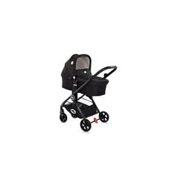 Lorelli Kombikinderwagen 2 in 1 Patrizia, Babywanne, Sportsitz, Sitz umkehrbar schwarz