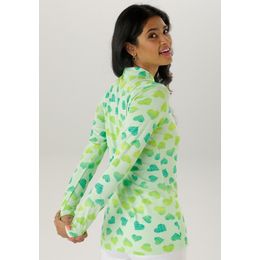 Aniston SELECTED Bluse Damen Größe S smaragd / apfel / pastellgrün