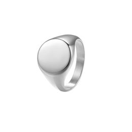 Hey Happiness Ring 'Signet' male Silver size 59
