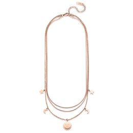 Bruno Banani Kette Damen Gr&ouml;&szlig;e One Size rosegold / grau