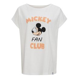 Recovered T-Shirt 'Mickey Mouse Fan Club' Damen Größe XL ecru