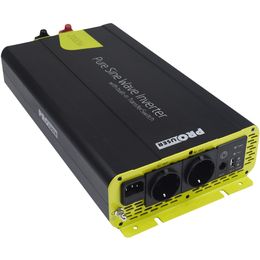 Pro User Wechselrichter PROUSER "Spannungswandler Sinus 2000W", schwarz, B:22cm H:9cm L:44cm, Wandler