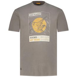 Große Größen Camel Active T-Shirt aus Biobaumwolle Farbe grau Größe: 6XL