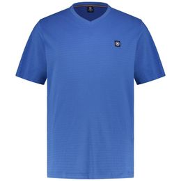 Große Größen Lerros T-Shirt aus Baumwolle Farbe blau Größe: 3XL