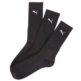 Große Größen Puma 3er-Pack Sport- und Freizeitsocken mit extra flacher Naht Farbe schwarz Größe: 43-46
