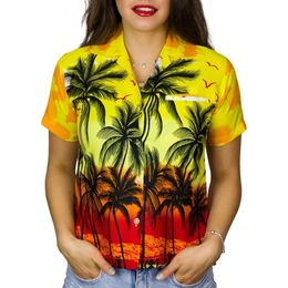 King Kameha Blouse 'Beach' female Yellow size 5XL