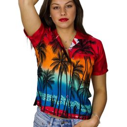 King Kameha Blouse 'Beach' female Red size S