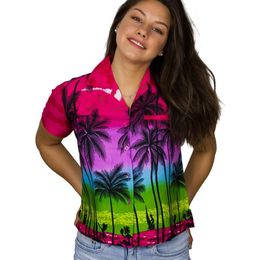 King Kameha Bluse 'Beach' Damen Gr&ouml;&szlig;e 5XL pink