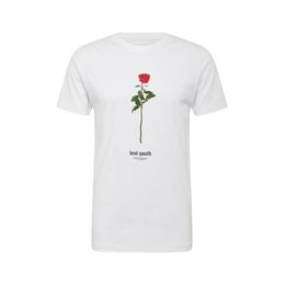 Mister Tee Shirt 'Lost Youth Rose' Herren Gr&ouml;&szlig;e L braun / gr&uuml;n / rot / schwarz / wei&szlig;
