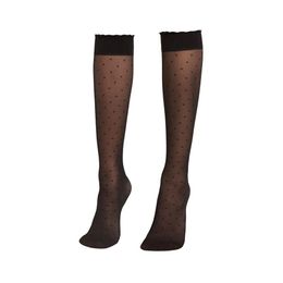 CALZEDONIA Knee High Socks female Black size One Size