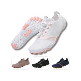 Barfußschuh DOTALES "Activestep Barfußschuhe Damen & Herren Barfußschuhe", Herren, Gr. 38, Normalschaft, rosa (weiß, rosa), EVA, Polyester, Polyurethan, Textil, Schuhe, Minimalschuhe