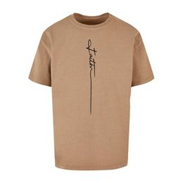 Merchcode Shirt 'Faith' male Brown size 5XL