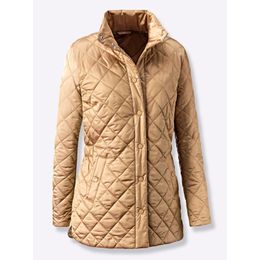 WITT Damen Steppjacke in Two-Tone-Optik, camel, Gr&ouml;&szlig;e 44