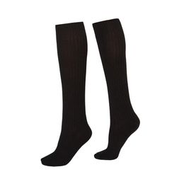 CALZEDONIA Knee High Socks female Black size One Size