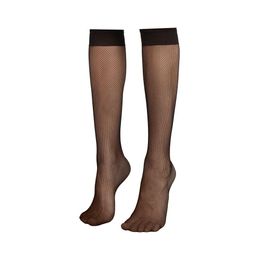 CALZEDONIA Knee High Socks female Black size One Size