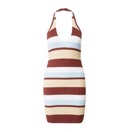 Glamorous Kleid Damen Größe 38 beige / hellblau / braun / weiß