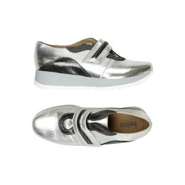 Heine Halbschuh Damen Größe 38 Second Hand silber