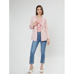 Influencer Bluse Damen Gr&ouml;&szlig;e XL altrosa / wei&szlig;