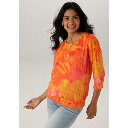 Aniston SELECTED Bluse Damen Größe M/L gelb / orange