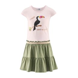 happy girls by Eisend Kleid in Rosa/ Gr&uuml;n - 59% | Gr&ouml;&szlig;e 98 | Kinderkleider
