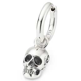 Bruno Banani Earring 'Totenkopf' male Silver size One Size