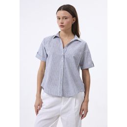 Felix Hardy Bluse Damen Gr&ouml;&szlig;e XL navy / wei&szlig;