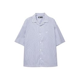 Pull&Bear Pull&bear Button Up Shirt male Blue, White size M