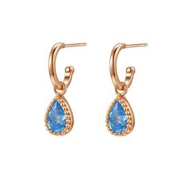 Hey Happiness Earrings 'March Birthstone' female Gold size One Size