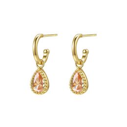 Hey Happiness Earrings 'January Birthstone' female Gold size One Size