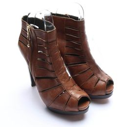 Stuart Weitzman Stiefeletten Damen Größe 38 Second Hand hellbraun