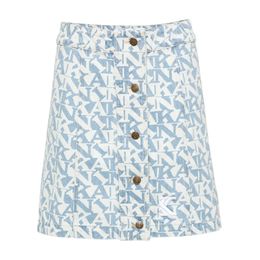 Karl Kani Rock Damen Größe 40 blue denim / weiß