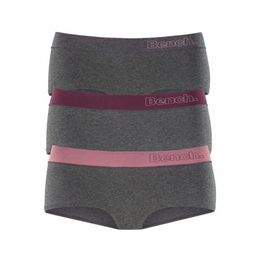 Bench Panty Damen Gr&ouml;&szlig;e M graumeliert / rosa / weinrot