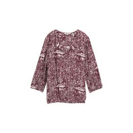 Tom Tailor Damen Bluse aus Viskose, rot, Gemustert, Gr. 36
